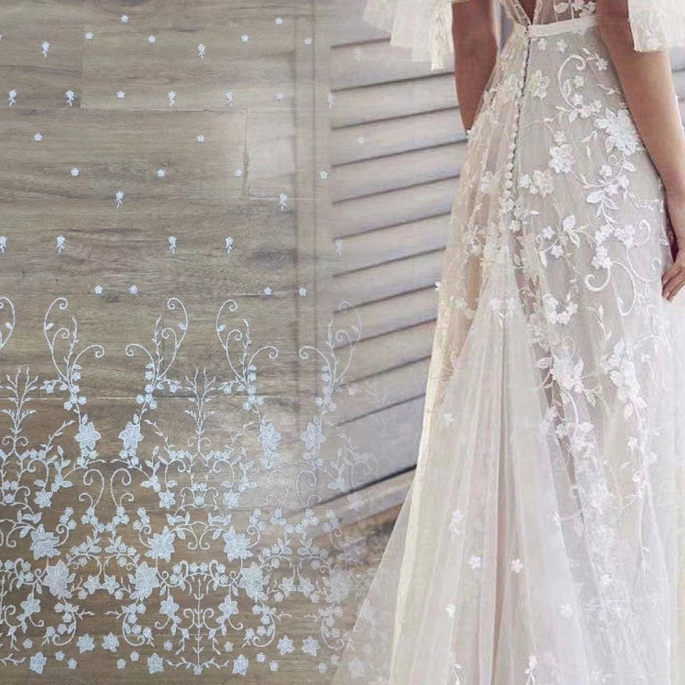 Popular White Lace Open Back Wedding Gown With Cap Sleeves – prommirror