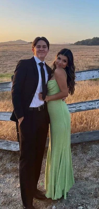 Sparkle Mermaid Spaghetti Straps Long Prom Dress – prommirror
